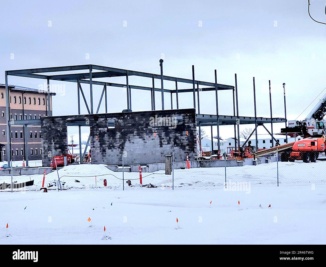 The construction area for a future transient training brigade ...