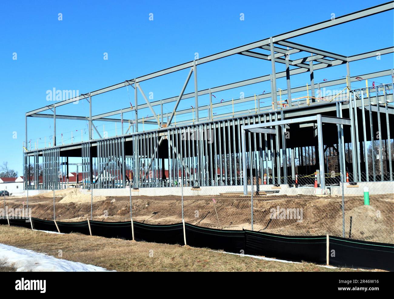 The construction area for a future transient training brigade ...