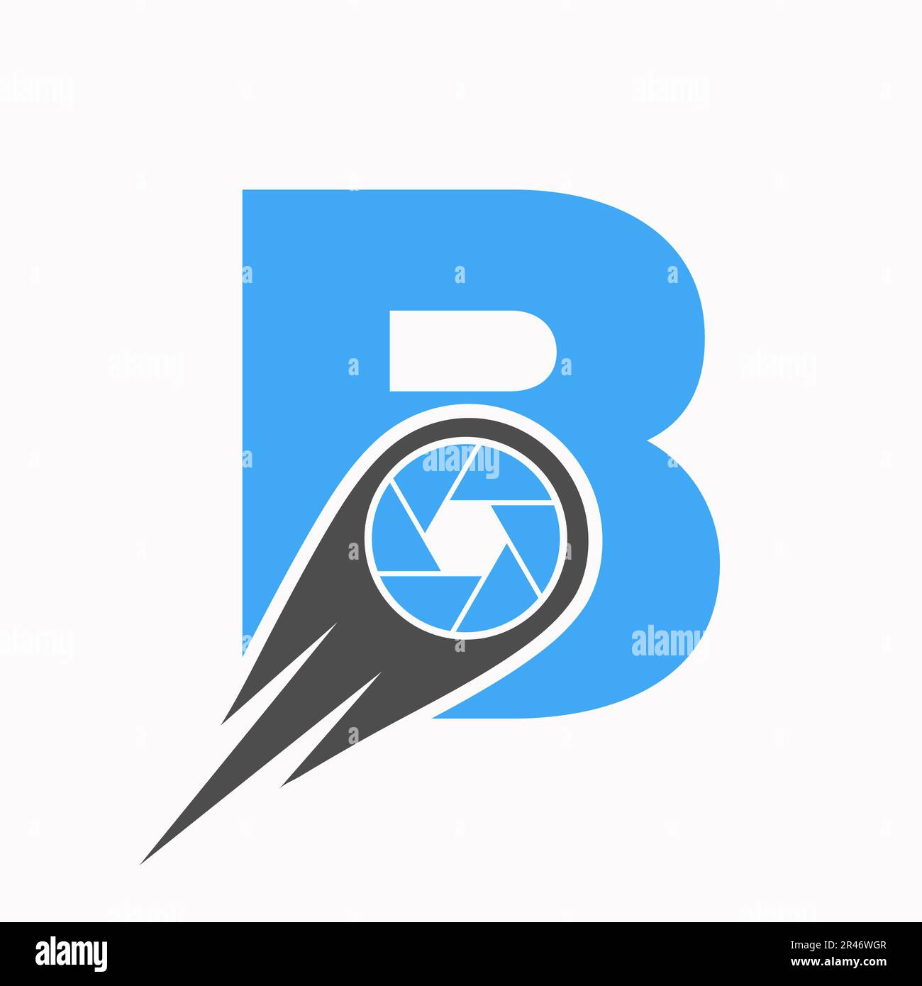 Initial Letter B Photography Logo Camera Lens Concept. Photography ...