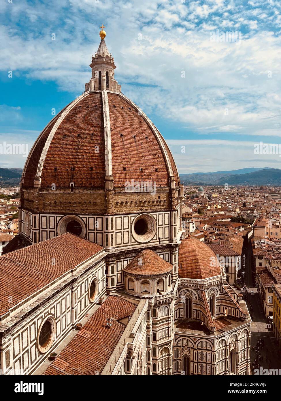 An aerial view of an impressive architectural structure of Santa Maria ...