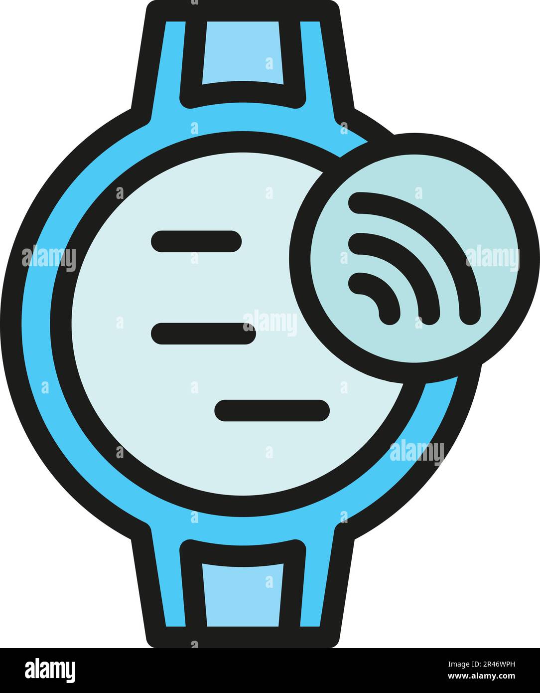 Wifi tracker icon. Outline Wifi tracker vector icon for web design ...