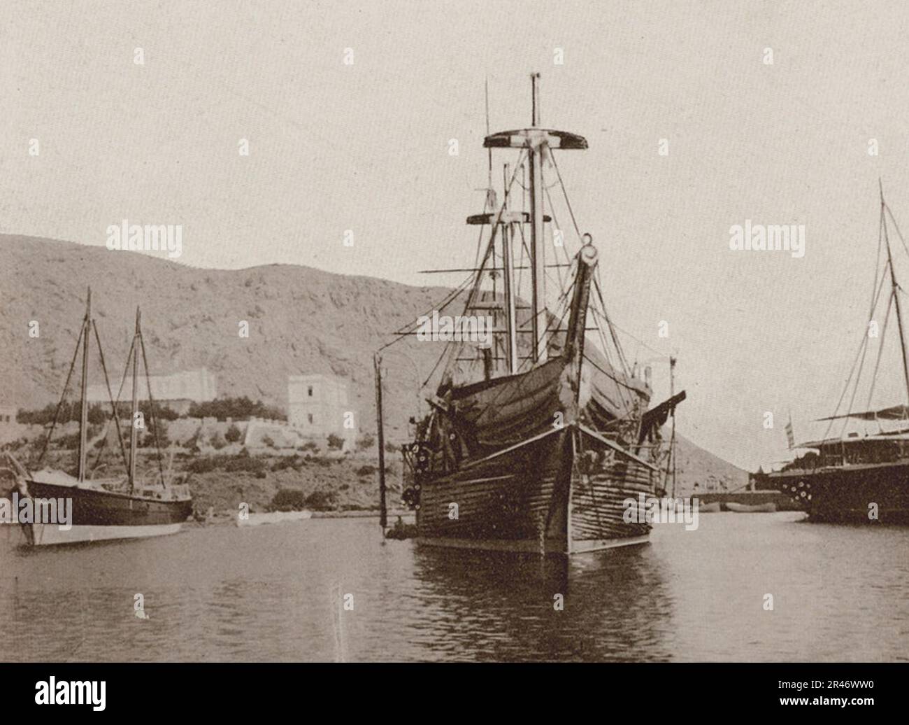 Un souvenir de l'ancienne flotte - Van Den Brule Alfred - 1907 Stock ...