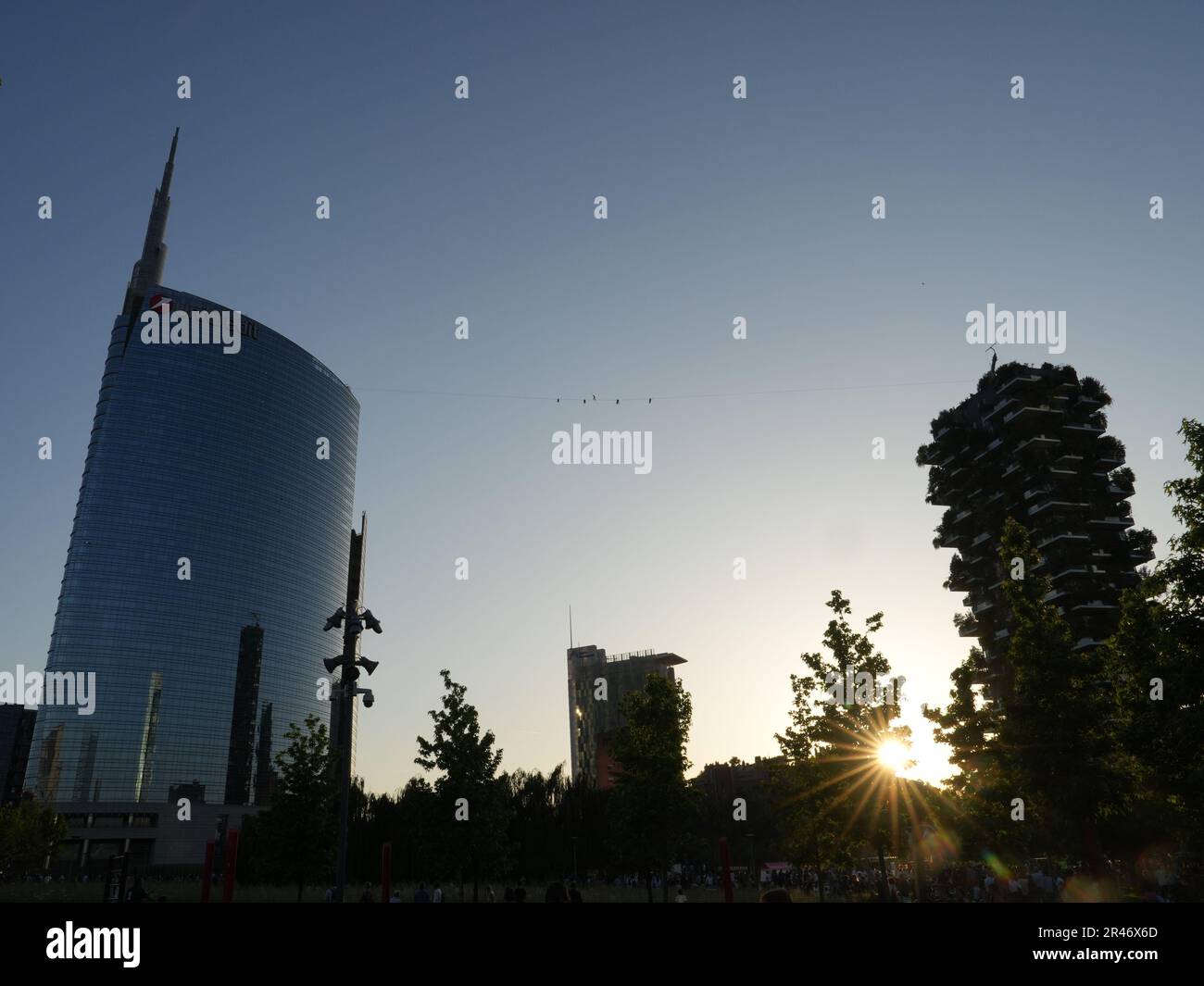 Milan, Italy. 26th May, 2023. Milan - Parco Bam, many people watching ...