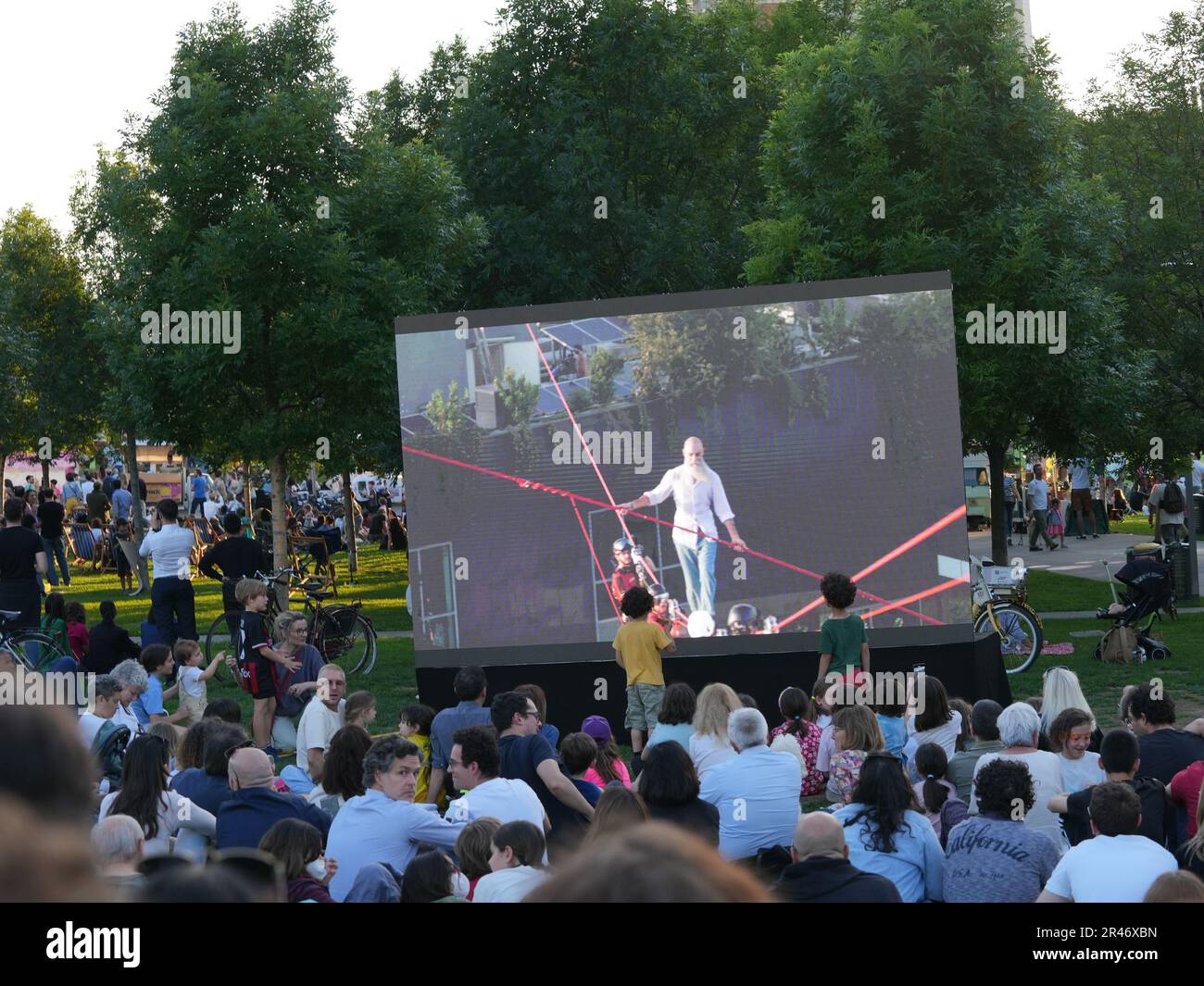 Milan, Italy. 26th May, 2023. Milan - Parco Bam, many people watching ...
