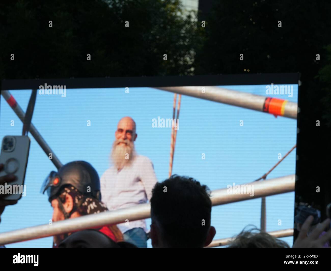 Milan, Italy. 26th May, 2023. Milan - Parco Bam, many people watching ...