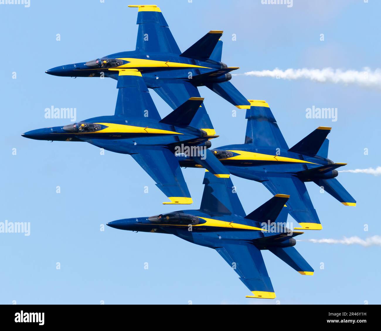 The military fighter jets soaring through a blue sky Stock Photo - Alamy