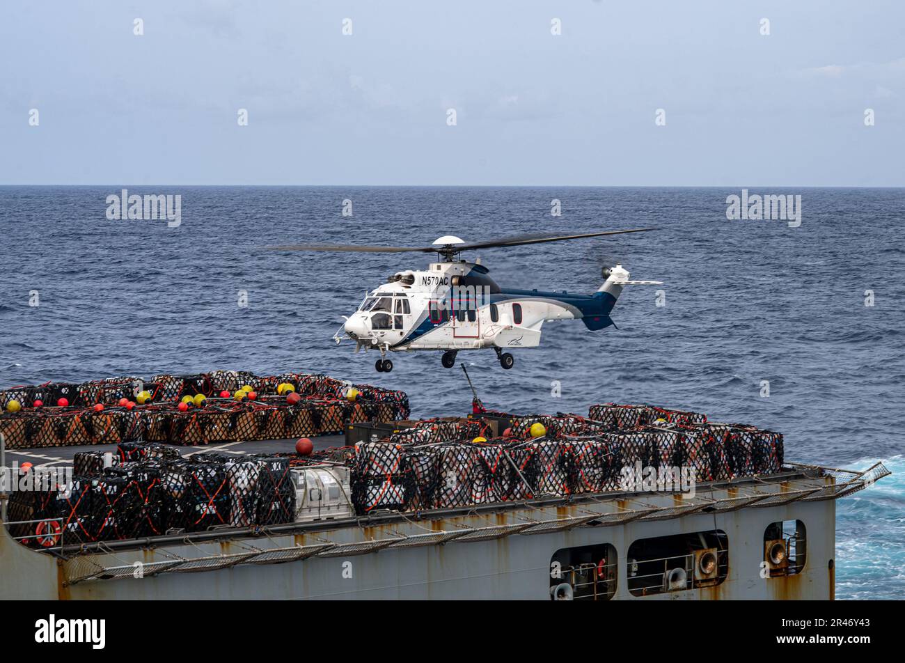 230406-N-DU622-1130 EAST CHINA SEA (April 6, 2023) A Super Puma (EC-225 ...