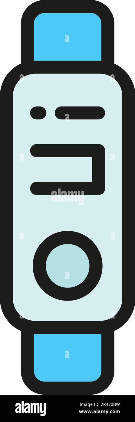 Smart bracelet icon. Outline Smart bracelet vector icon for web design ...