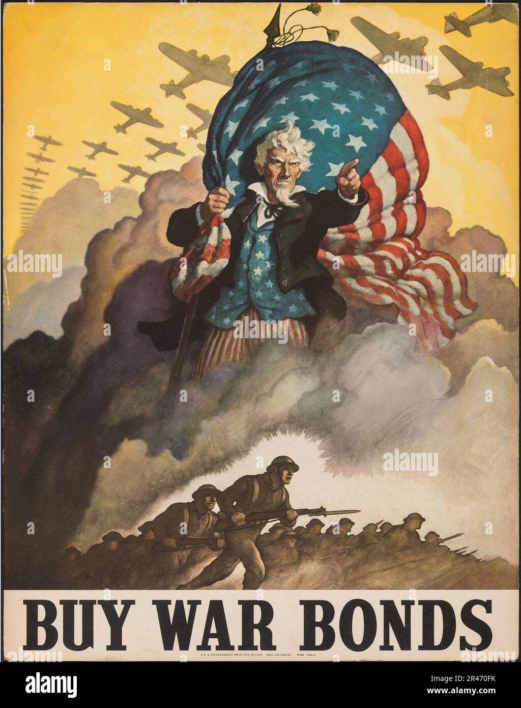 UNCLE SAM - BUY WAR BONDS (window card Stock Photo - Alamy