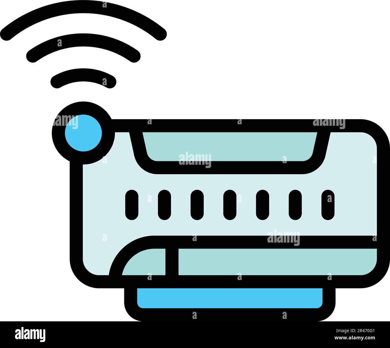 Wifi router icon. Outline Wifi router vector icon for web design ...
