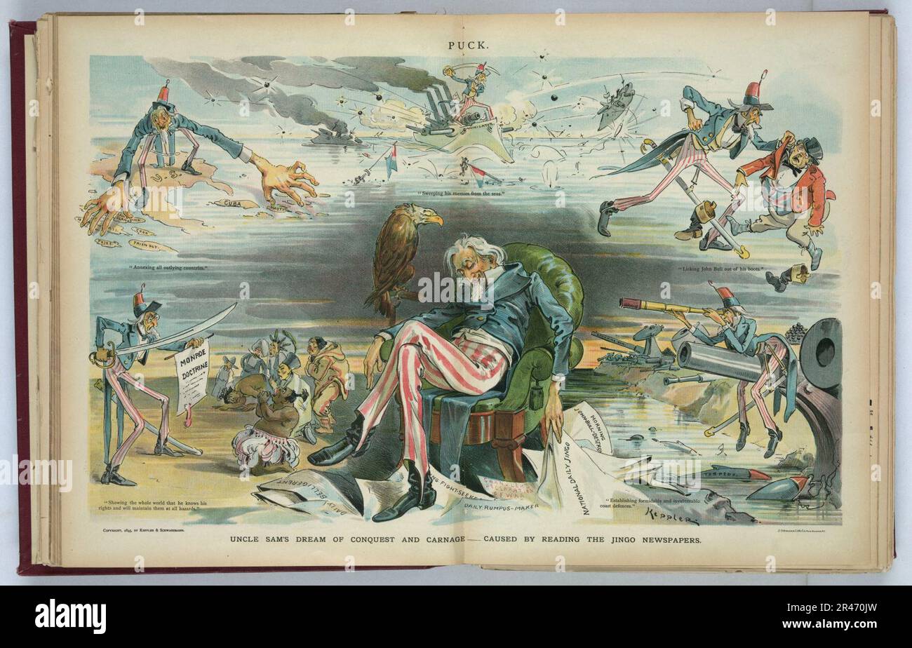 Uncle Sam's dream of conquest and carnage - caused by reading the Jingo ...