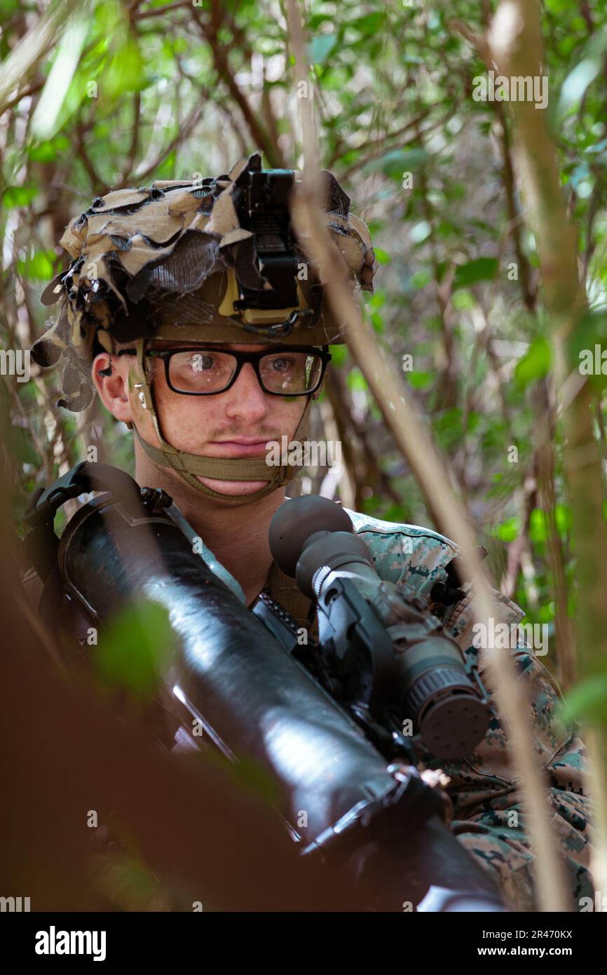 U.S. Marine Corps Lance Cpl. Connor Hart, an infantry Marine with ...