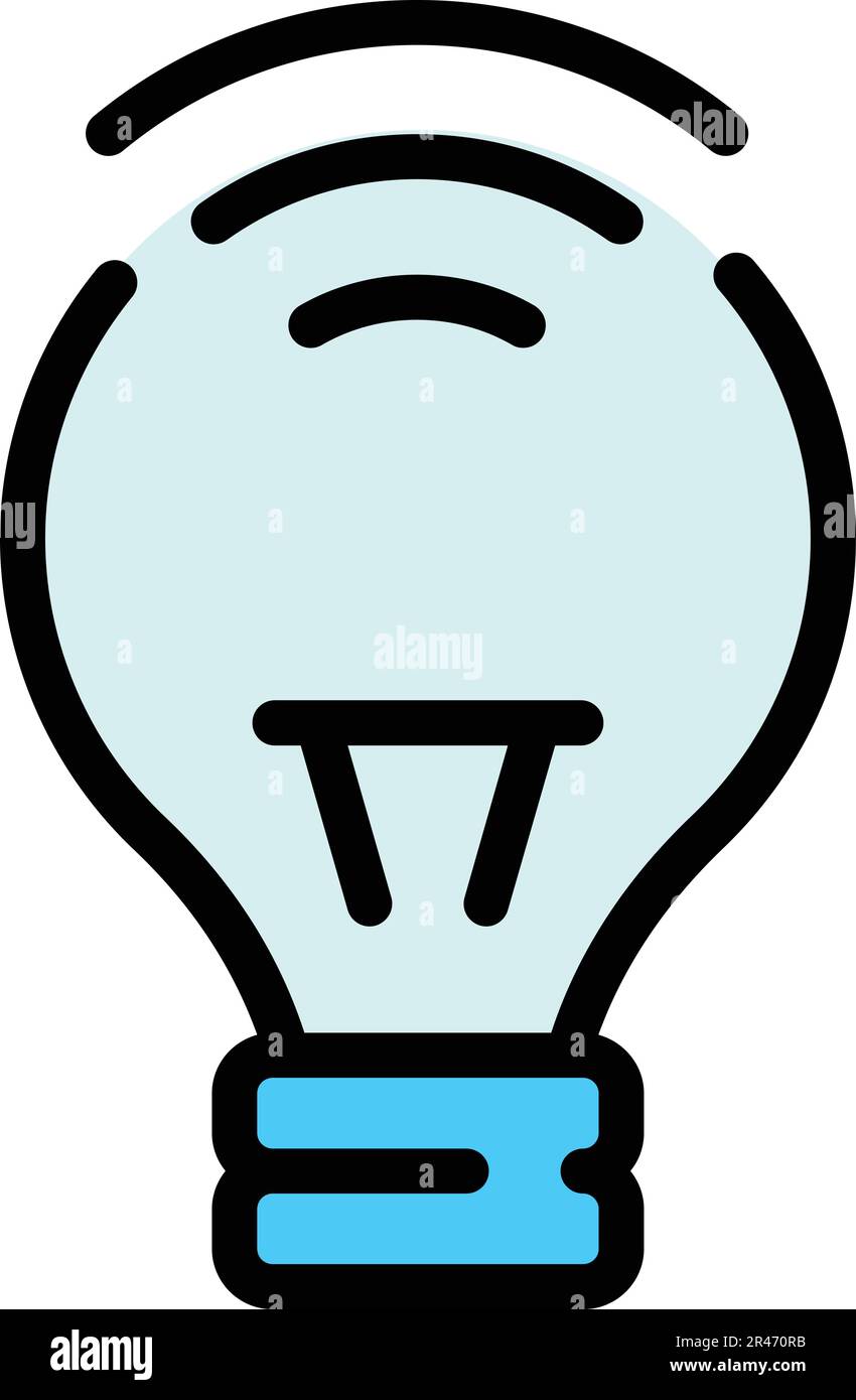 Bulb sensor icon. Outline Bulb sensor vector icon for web design ...