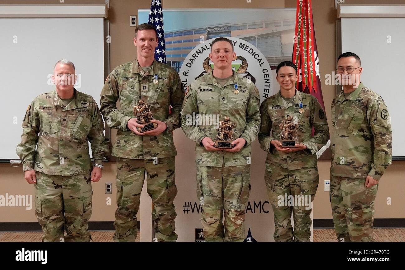 Col. Daniel Moore, commander, and Command Sgt. Maj. Anthony Forker ...