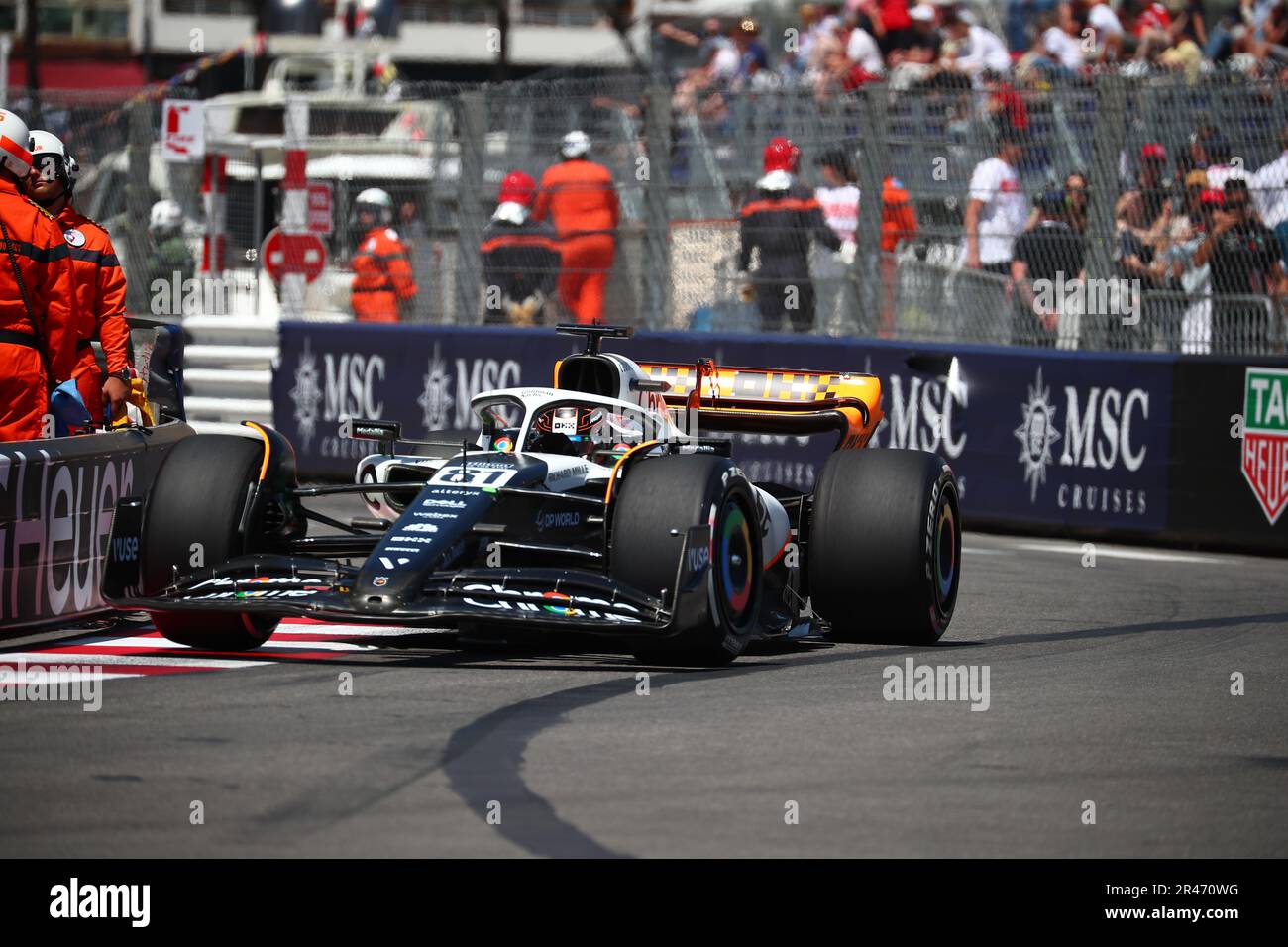 Montecarlo, Monaco. 26th May, 2023. #81 Oscar Piastri, McLaren Mercdes during the Monaco GP, 25 ...