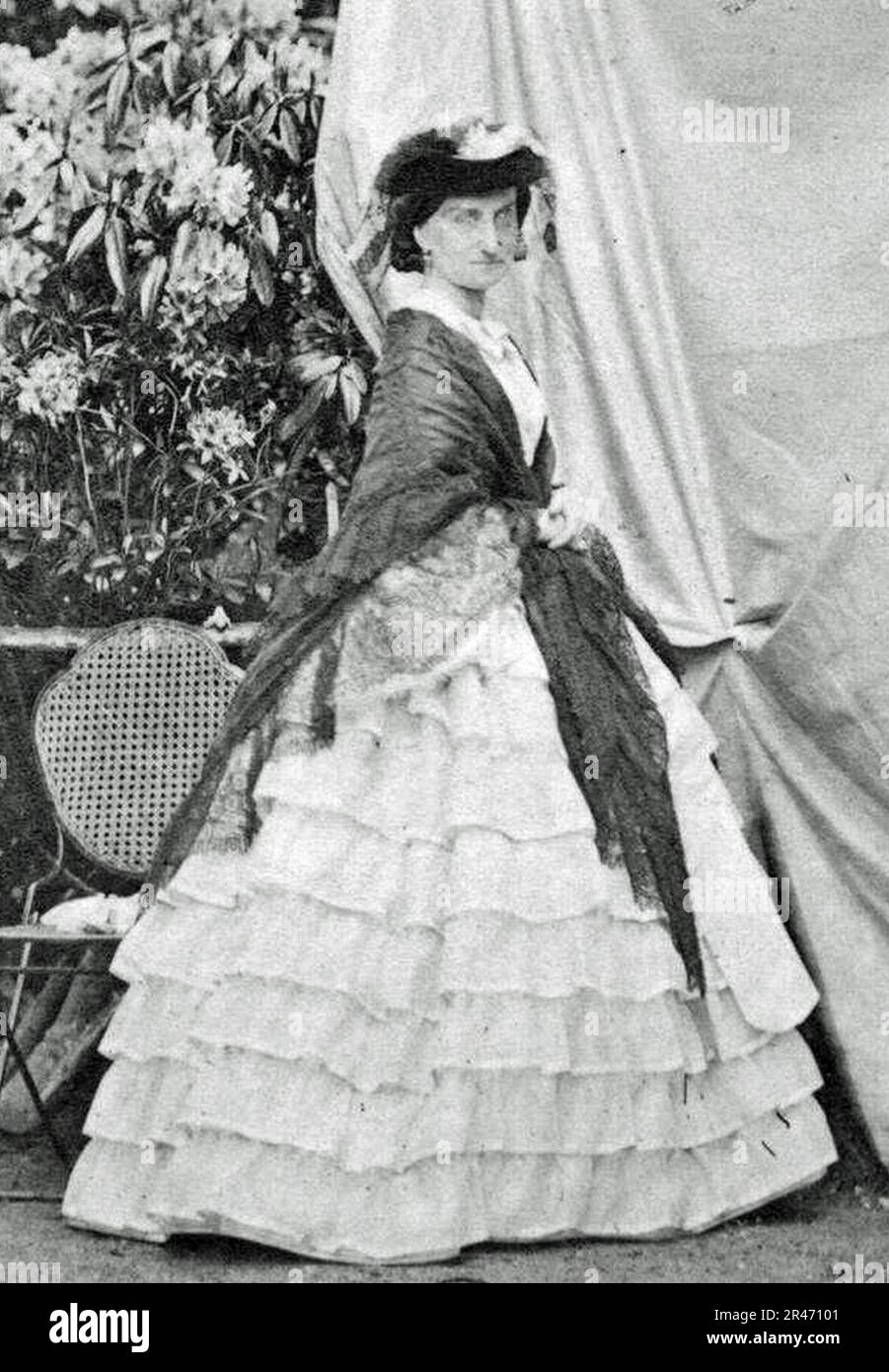 Undated photograph of Princess Maria Carolina Augusta Bourbon of the ...