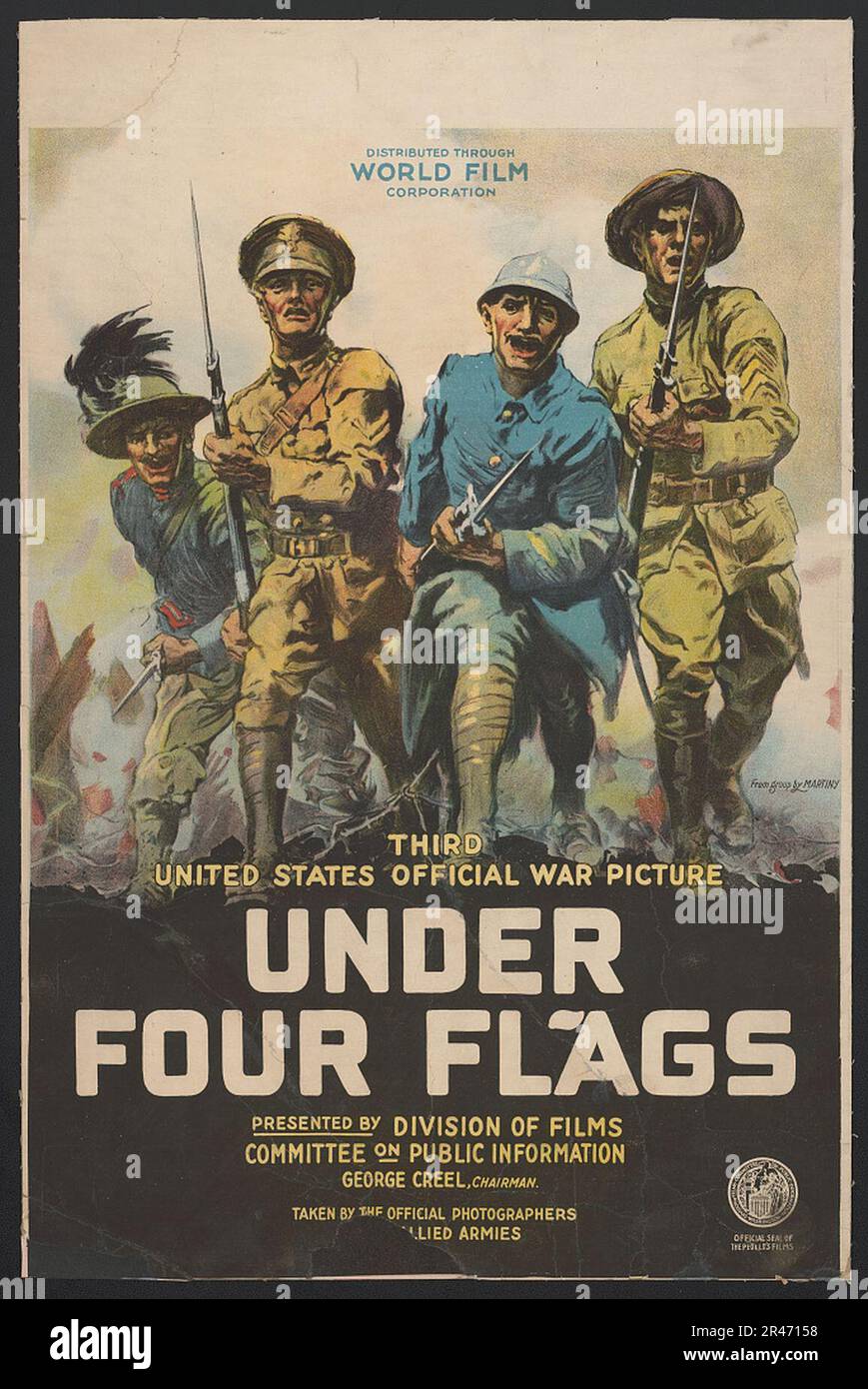 Under four flags - from group by Martiny Stock Photo - Alamy