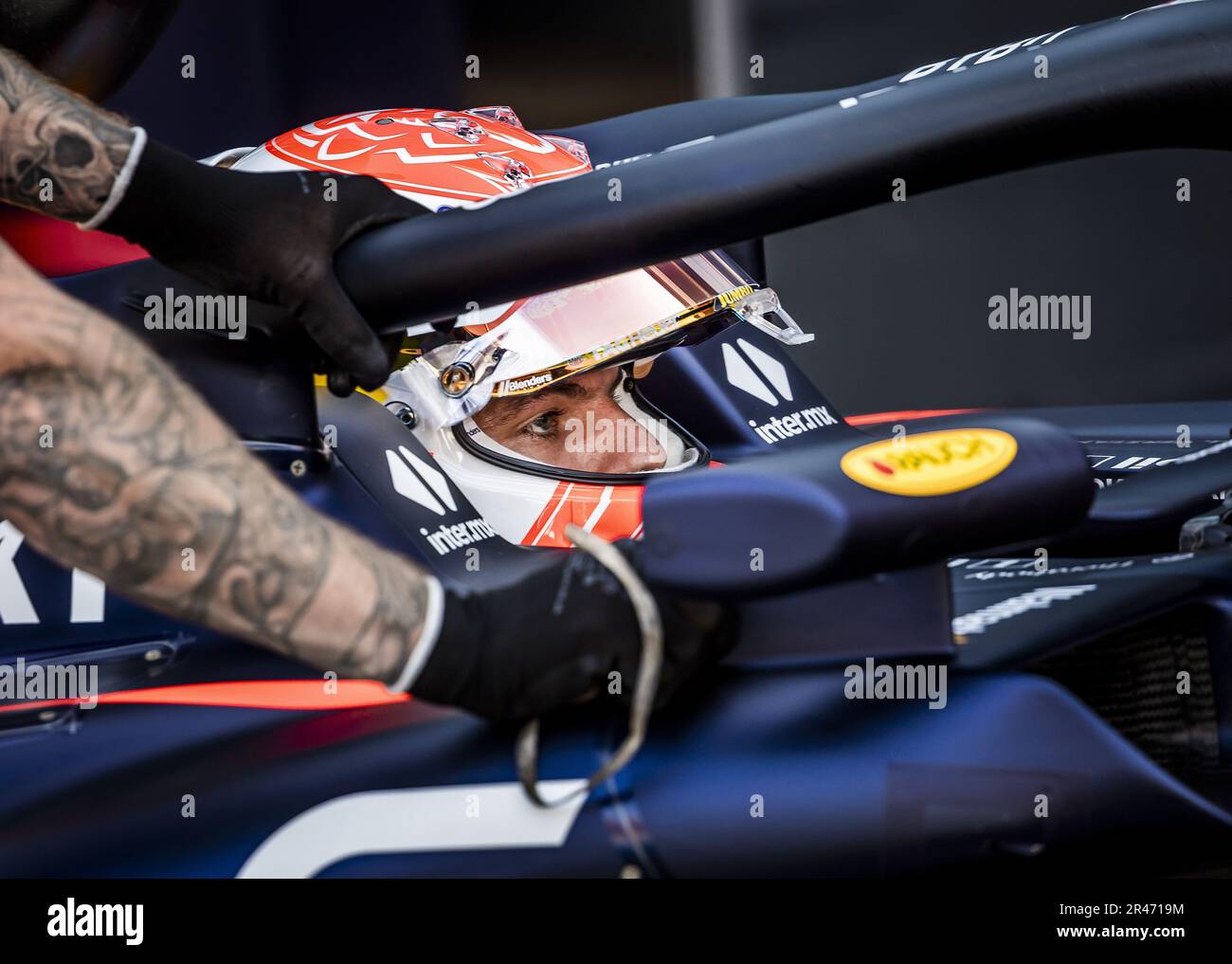 MONACO - Max Verstappen (Red Bull Racing) during the 2nd free practice ...