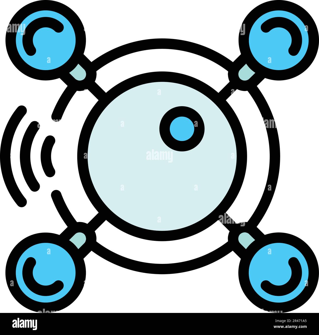 Wireless technology icon. Outline Wireless technology vector icon for ...