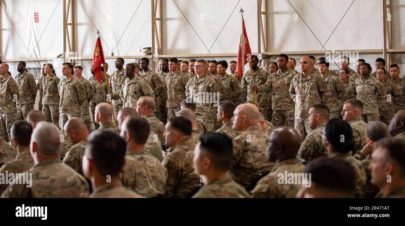 U.S. Army Soldiers with the Combat Sustainment Support Battalions wait ...