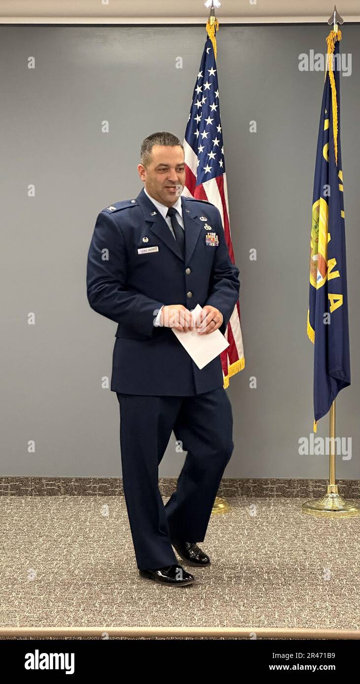 US Air Force Lt. Colonnel Joshua Cinq-Mars 120th Maintenance Group ...
