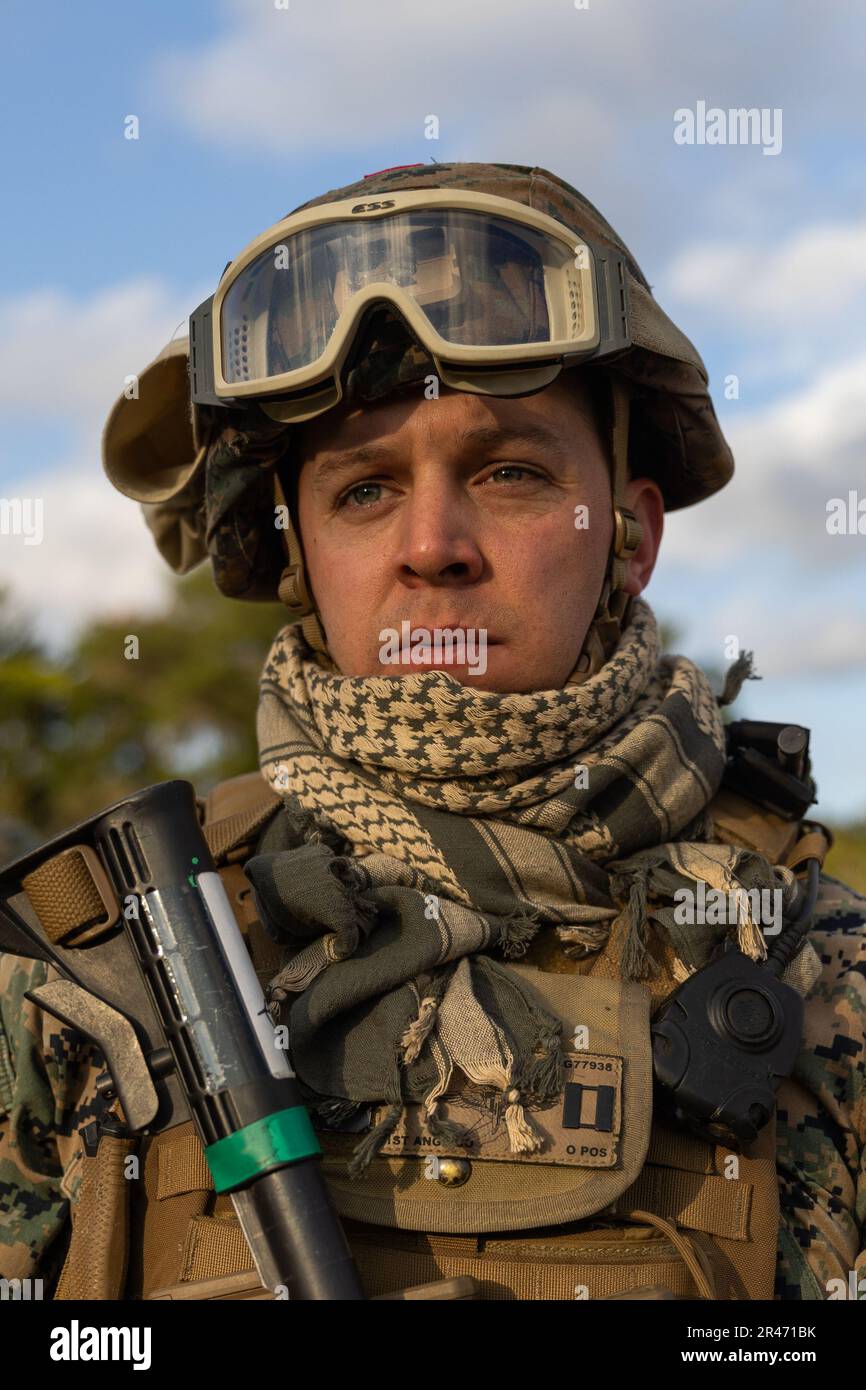 U.S. Marine Corps Capt. Daniel Grund, the executive officer of 3rd ...