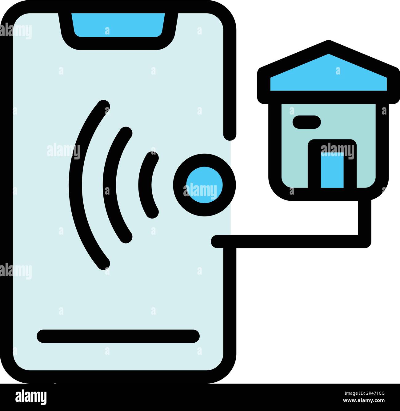 Smart house icon. Outline Smart house vector icon for web design ...