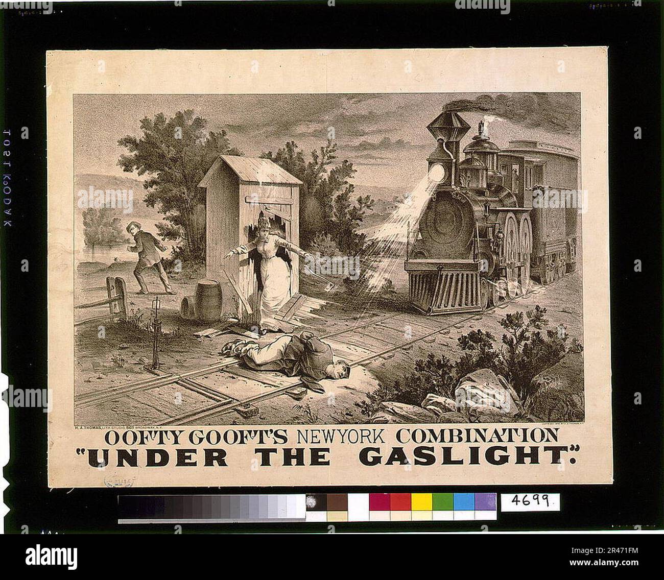 Under the gaslight Stock Photo - Alamy
