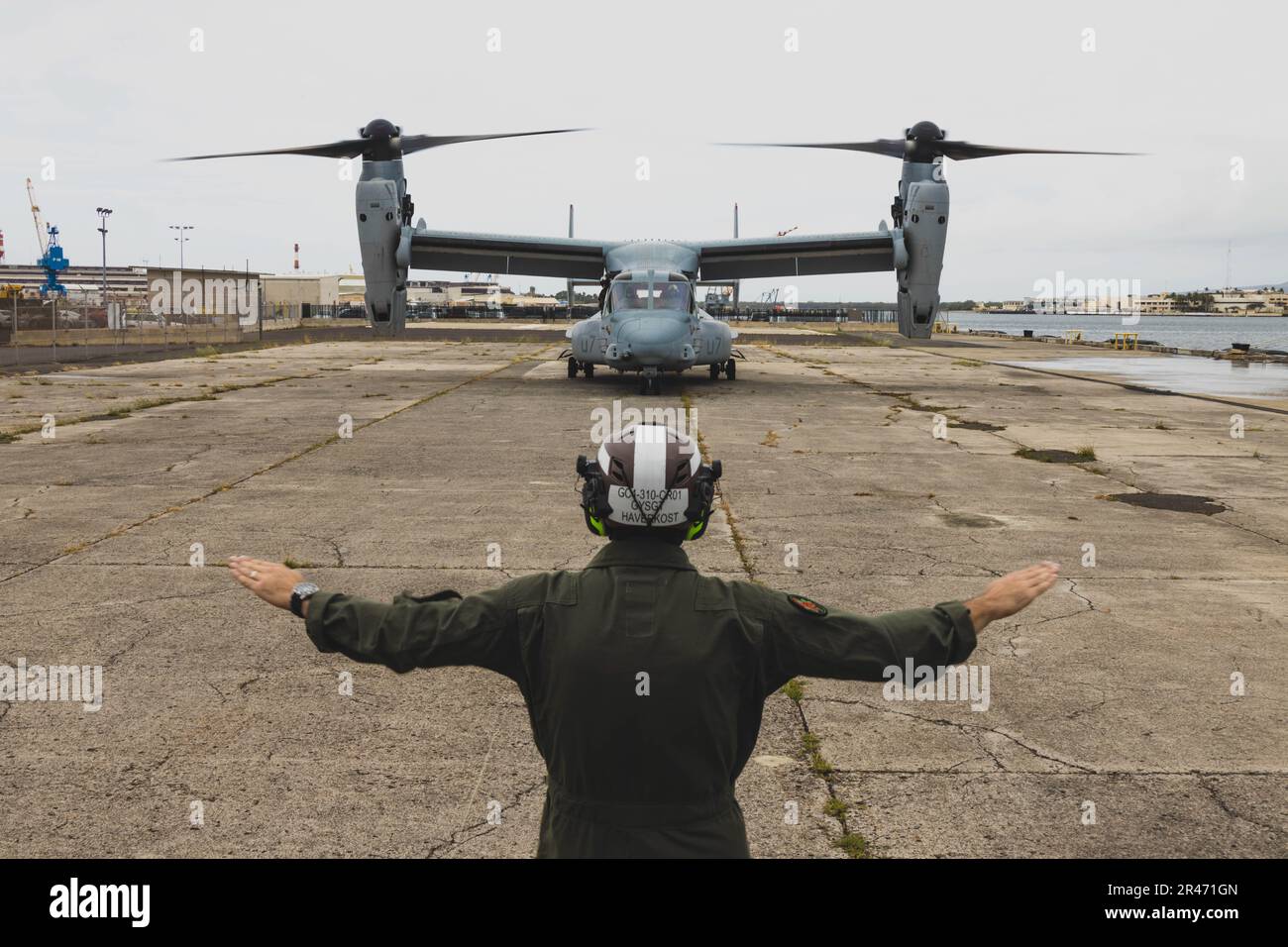U.S. Marine Corps Gunnery Sgt. Coby Haverkost, a flight line mechanic ...