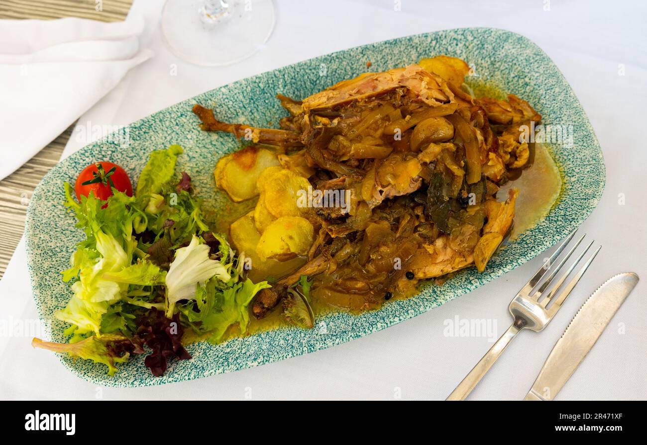 Perdiz a la toledana, cuisine of Toledo Stock Photo - Alamy