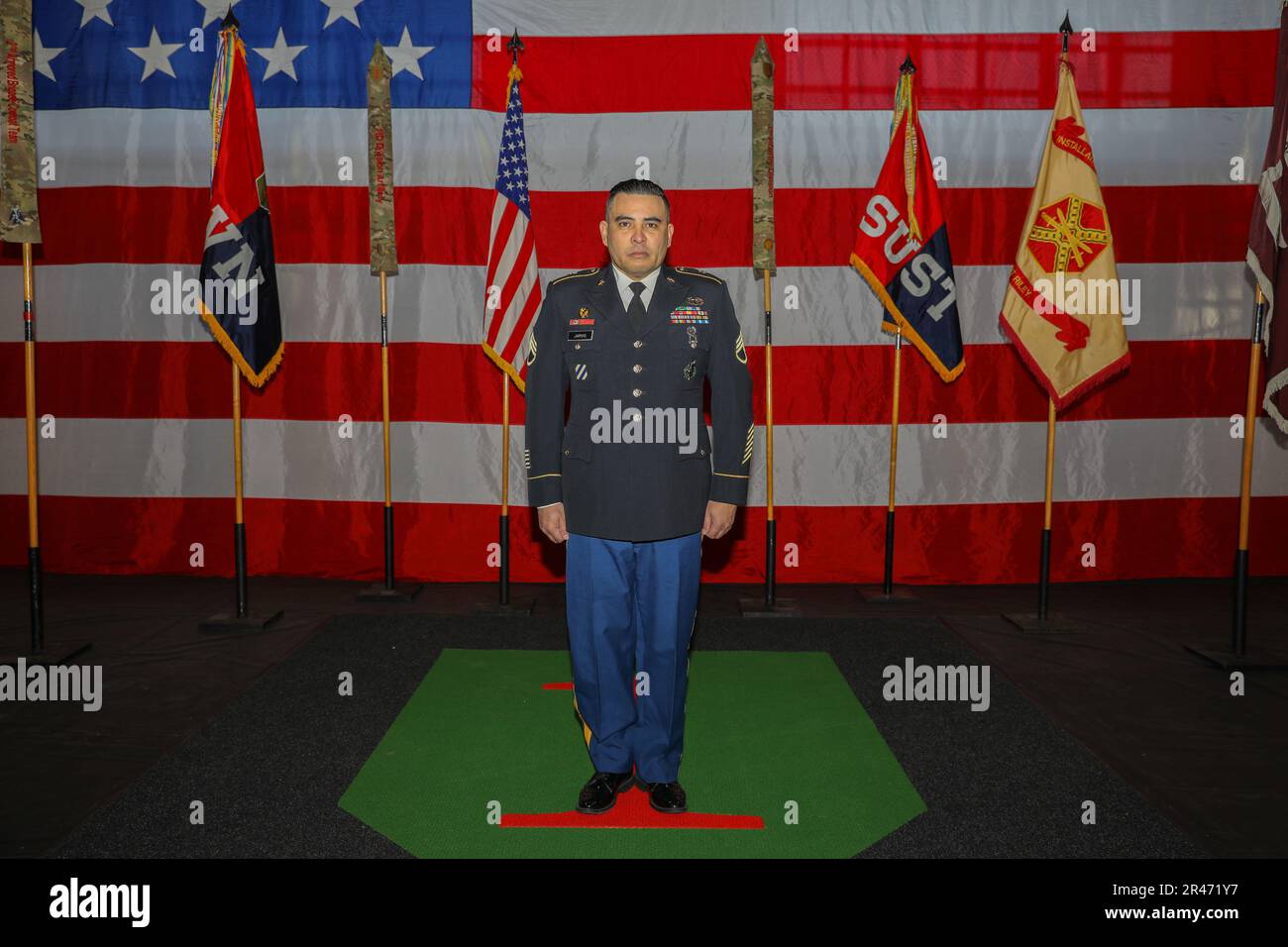 U.S. Army Staff Sgt. Lee Jarvis assigned to the Headquarters and Headquarters Detachment ...