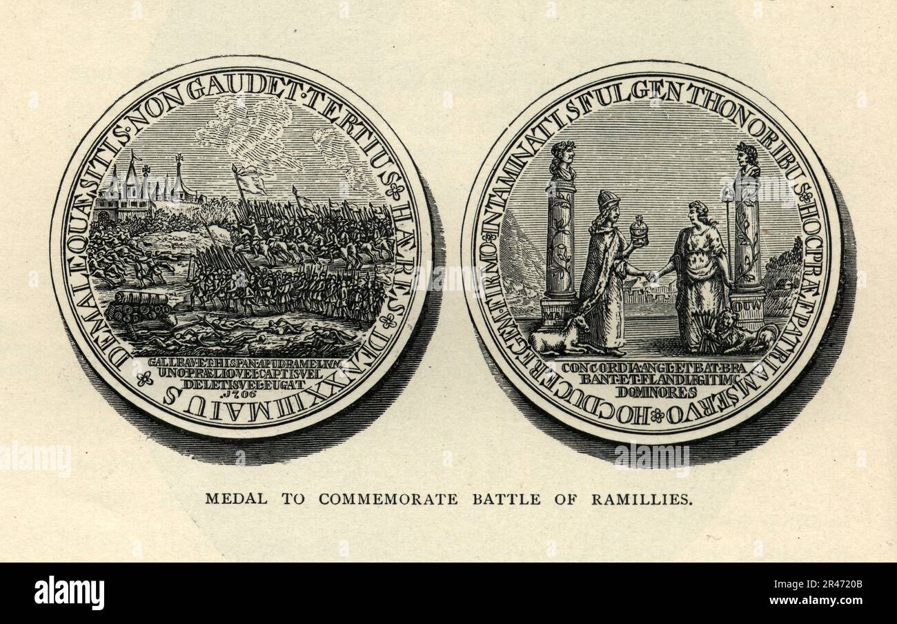 Medal to commemorate the Battle of Ramillies fought on 23 May 1706, was ...