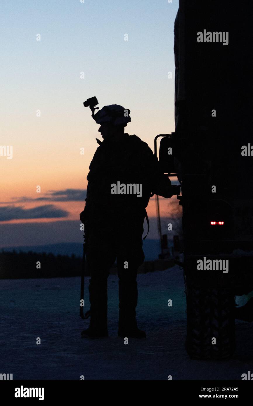 A U.S. Army paratrooper with Dog Company, 3rd Battalion, 509th ...