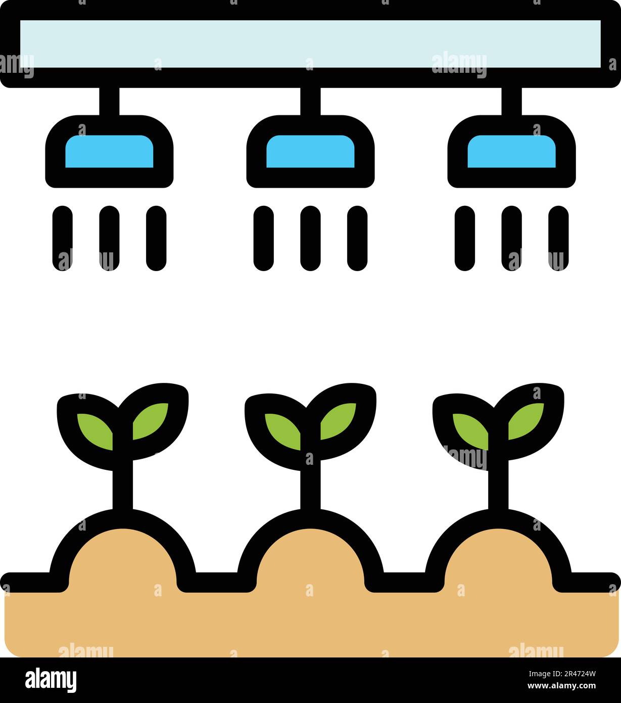 Smart spraying system icon. Outline Smart spraying system vector icon ...