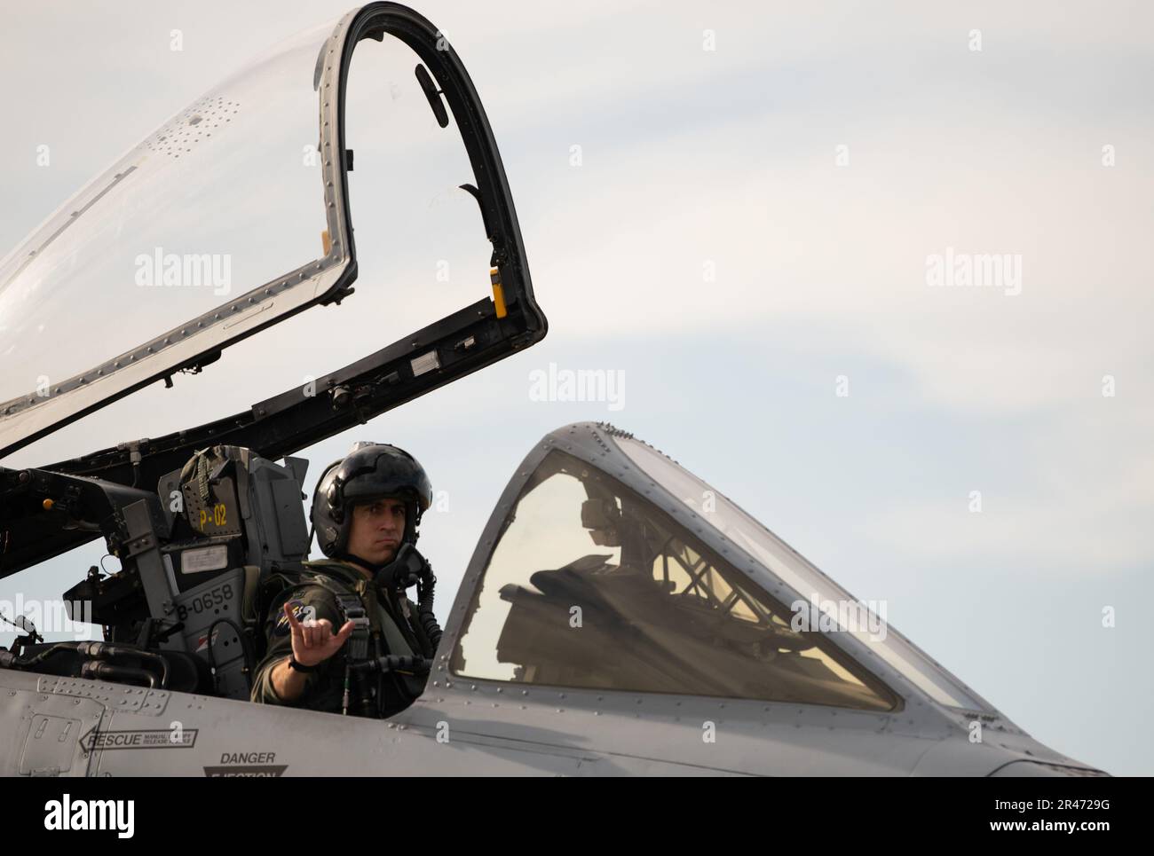 An A-10C Thunderbolt II aircraft pilot assigned to the 163rd Fighter ...