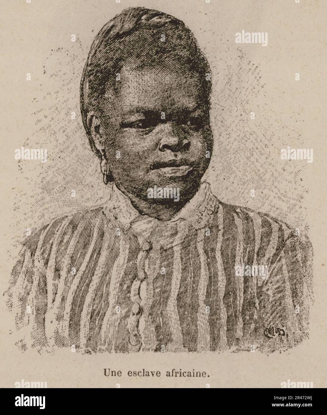Une esclave africaine - De Amicis Edmondo - 1883 Stock Photo - Alamy