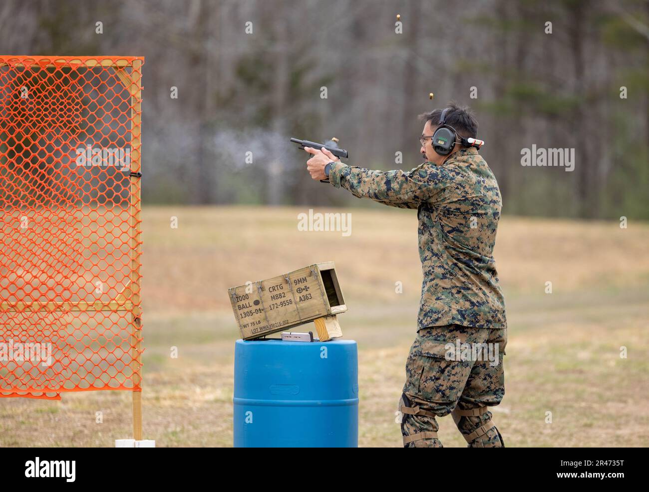 U.S. Marine Corps Staff Sgt. Robert Germanelo, a marksmanship ...