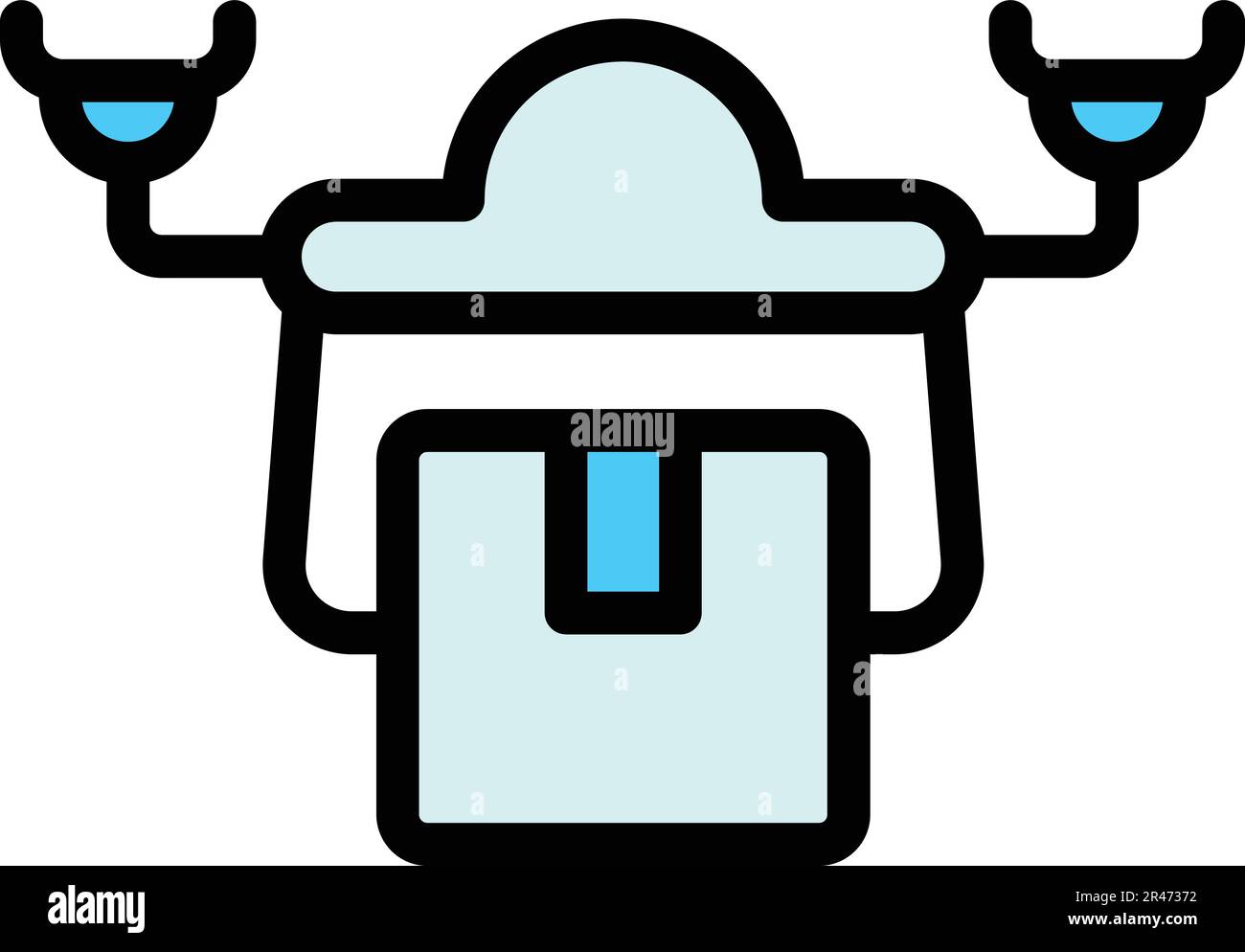 Delivery drone icon. Outline Delivery drone vector icon for web design ...