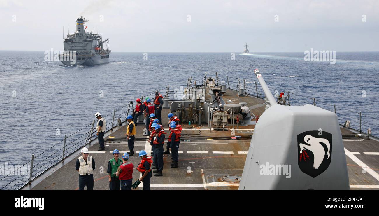 SOUTH CHINA SEA (April 12, 2023) – The Arleigh Burke-class guided ...