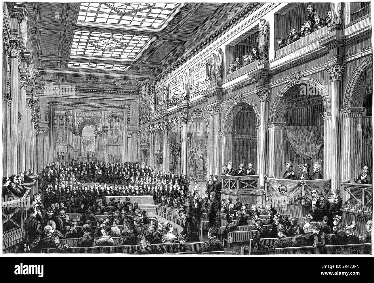 Une séance solennelle au palais des académies à Bruxelles Stock Photo - Alamy