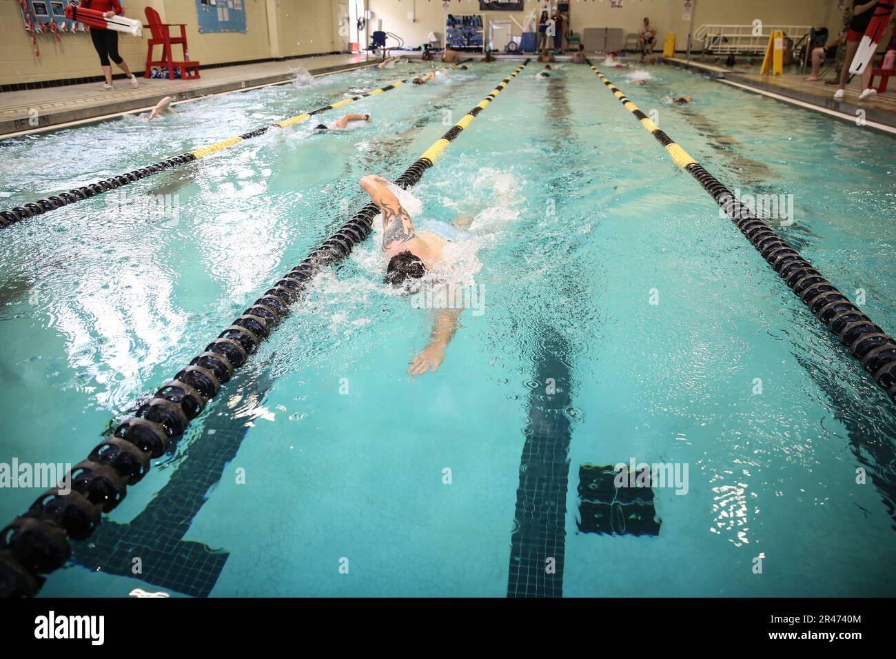 U.S. Army Athlete, racing to the finish line during the U.S. Army ...