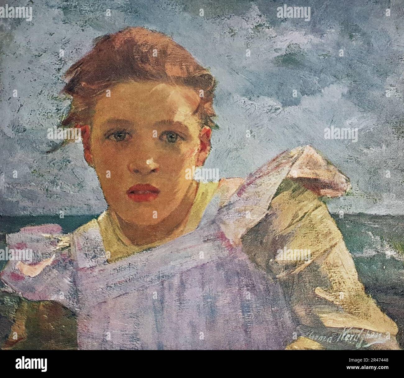 Ung flicka i Bohuslän x Anna Nordgren Stock Photo - Alamy