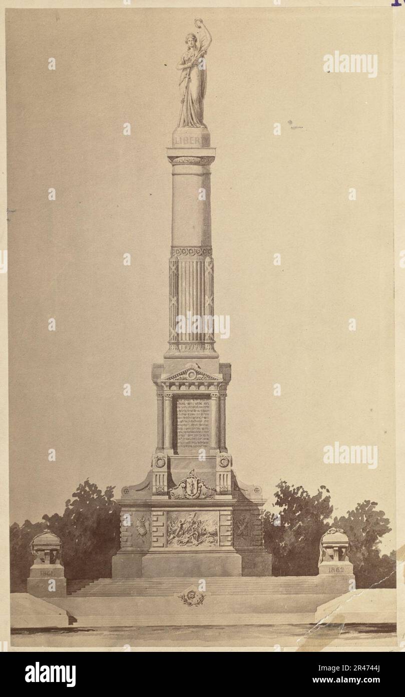 Unfinished memorial to soldiers of Boston who fell during the Civil War ...