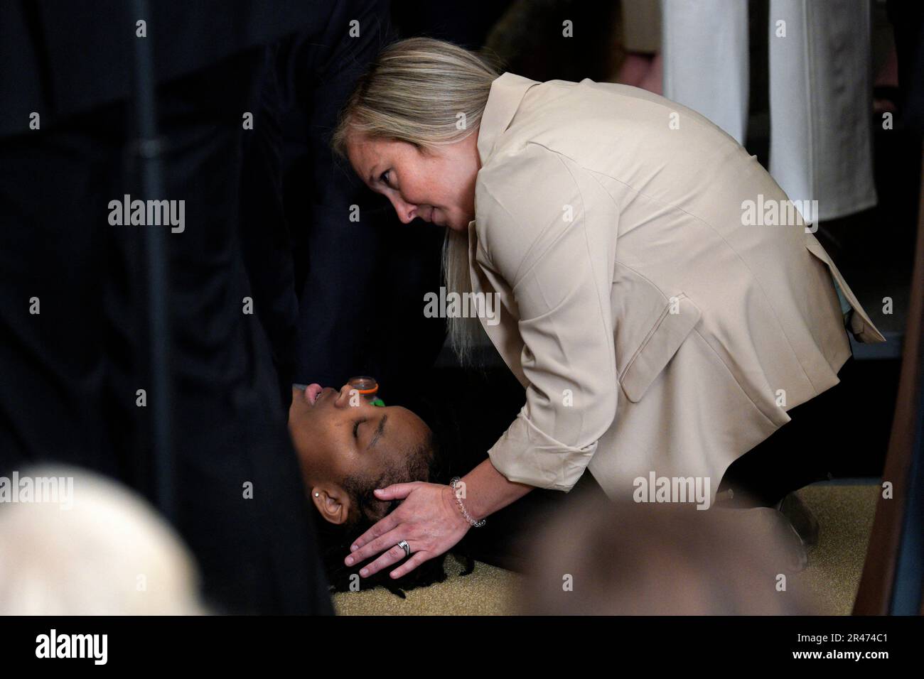 Washington, United States. 26th May, 2023. Player Sa'Myah Smith passes ...