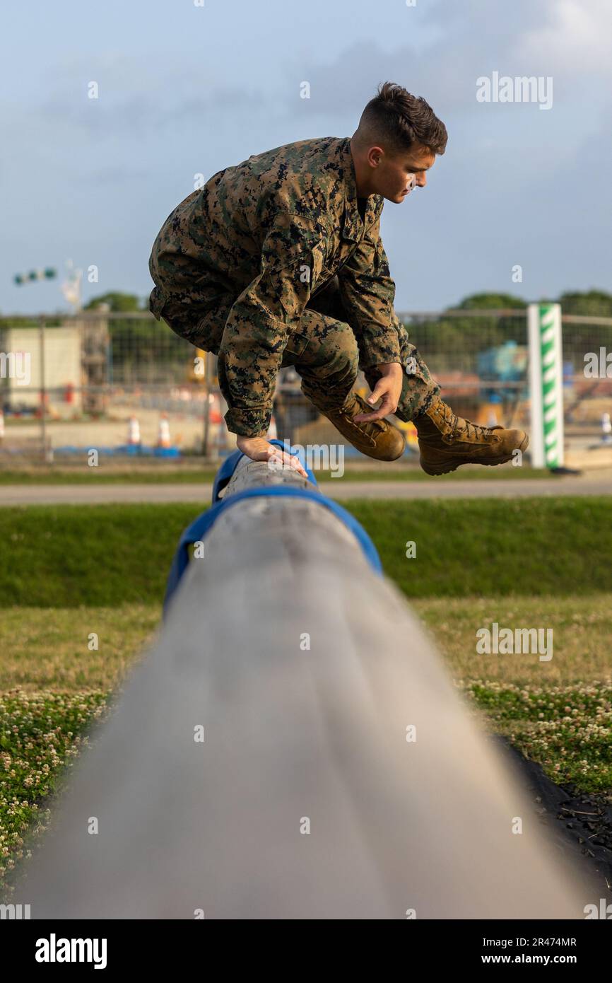 A U.S. Marine with the 31st Marine Expeditionary Unit participates in ...
