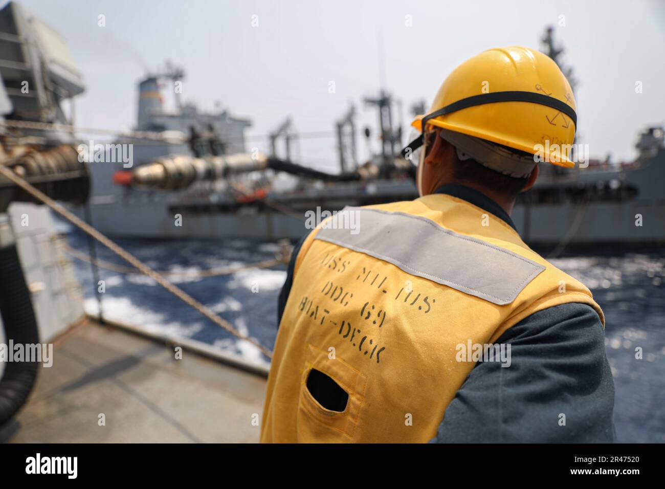 SOUTH CHINA SEA (April 12, 2023) – Boatswain’s Mate Seaman Pa Lar, from ...