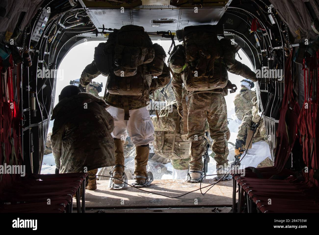 U.S. Army paratroopers with the 3rd Battalion, 509th Parachute Infantry ...