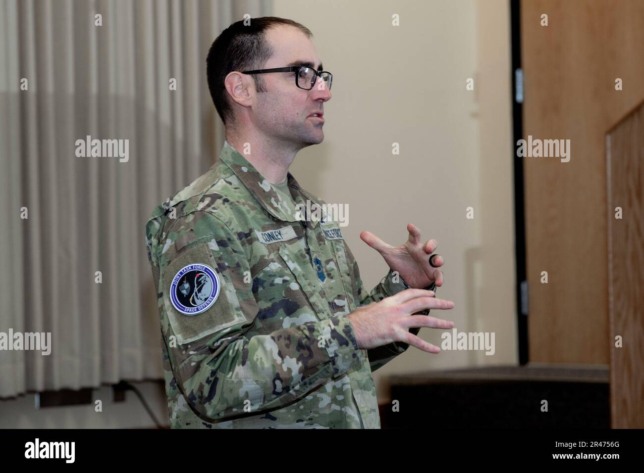 U.S. Space Force Chief Master Sgt. Jeramey Conley, command senior ...