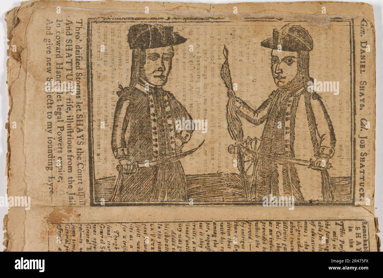 Unidentified Artist - Daniel Shays and Job Shattuck Stock Photo - Alamy