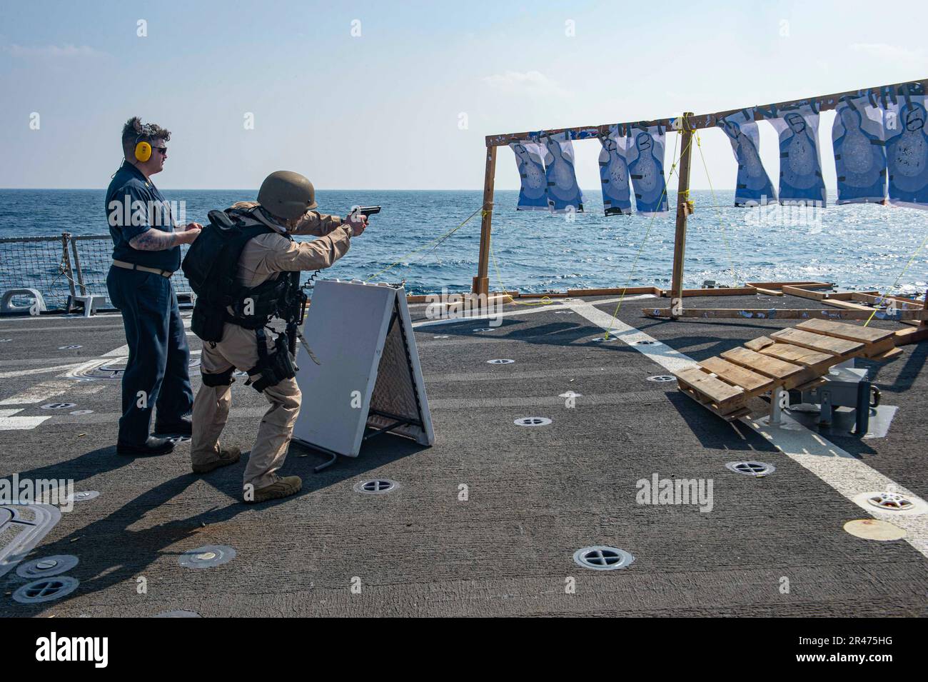 230214-N-NH267-1025 INDIAN OCEAN (Feb. 14, 2023) U.S. Navy Gunner's ...